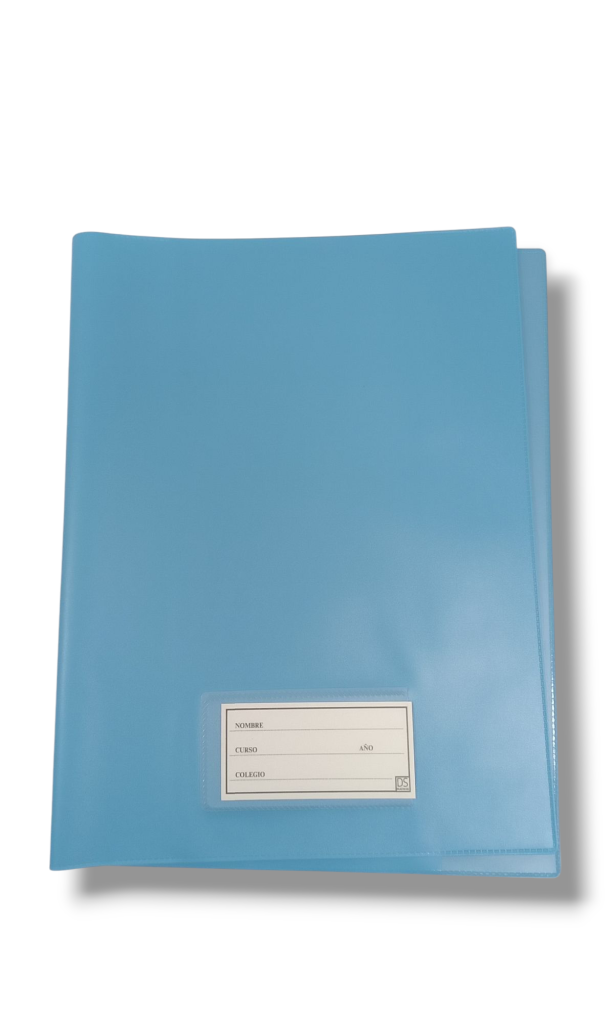FORRO DE CUADERNO - Celeste - Papelería Cassino